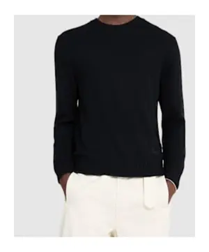JIL SANDER Wool Crewneck Sweater - Black