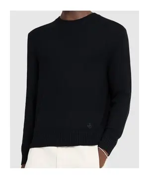 JIL SANDER Wool Crewneck Sweater - Black