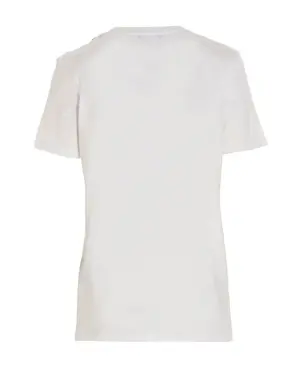 Balmain Logo Printed Crewneck T-shirt - No