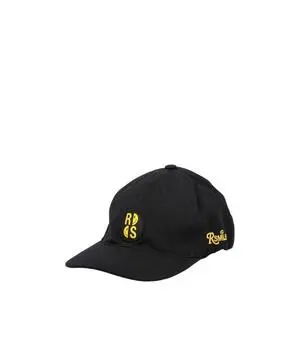Raf Simons Baseball Cap With Smiley Logo Patch - Black