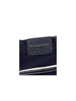Monnalisa Heart Pocket Flared Jeans