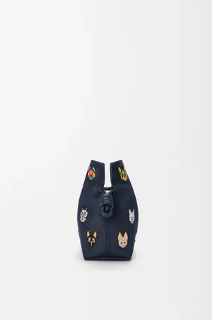 Loewe Logo Detail Embroidered Clutch Bag
