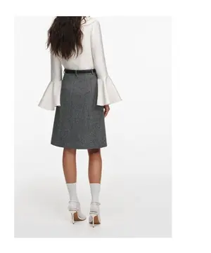 SELF-PORTRAIT Ruffled Bell Sleeve Blouse