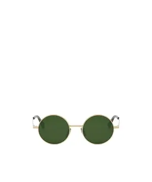 Celine Round Logo Sunglasses - Green