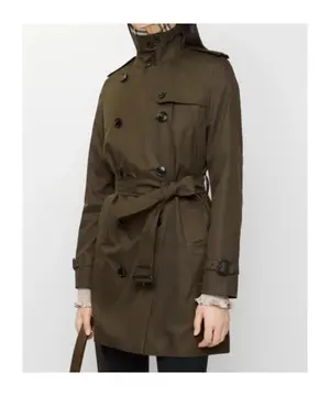 Burberry Double-breasted Trench Coat - Juniper Green