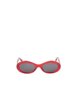 Off-White Oval Full Frame Sunglasses - Gray