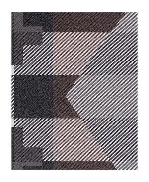 Burberry Double Folded Purse With Checkered Pattern
