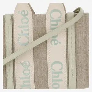Chloé Woody Small Tote Bag - Nude