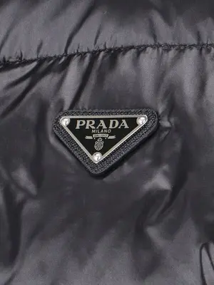 Prada Convertible High-neck Down Jacket