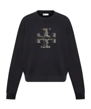 Tory Burch Logo Embroidered Sweatshirt