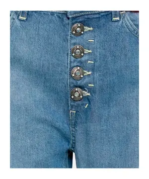 DONDUP Tapered Cuffed Jeans With Buckle Detail