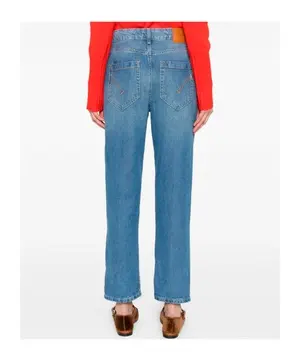 DONDUP Tapered Cuffed Jeans With Buckle Detail