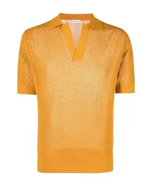 Dries Van Noten Short-sleeved Knitted Polo Shirt