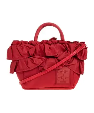 GANNI Ruffled Tote Bag