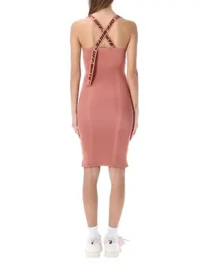 Off-White Logo Strap Mini Dress