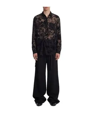 ANN DEMEULEMEESTER Mark High Comfort Devore Shirt