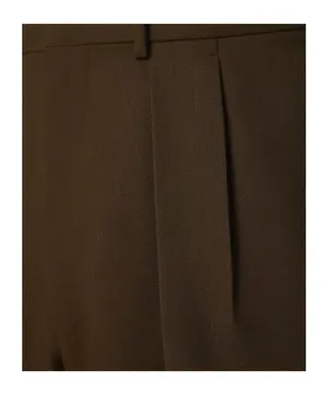 TOM FORD High Twist Twill Tailored Trousers - Black