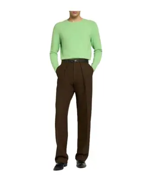 TOM FORD High Twist Twill Tailored Trousers - Black