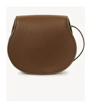 Chloé Marcie Foldover Small Saddle Bag - Deep Khaki