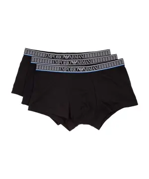 Emporio Armani Logo-print Boxer Briefs - Black