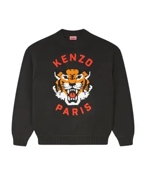 Kenzo Embroidered Tiger Logo Crewneck Sweater