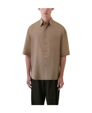 LEMAIRE Grid-pattern Pocket Shirt