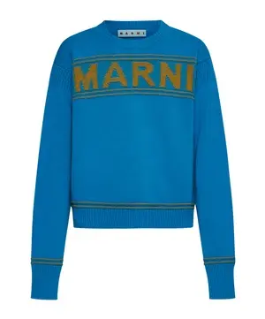 Marni Logo Intarsia Knit Pullover