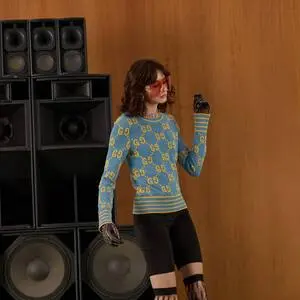 Gucci Gg Supreme Knitted Top