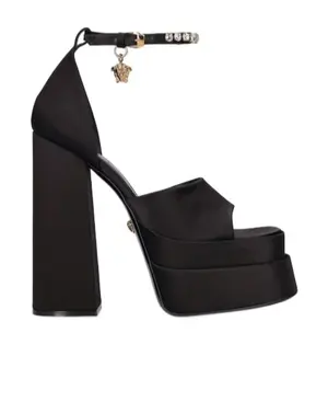 Versace Buckle High-heeled Platform Sandals