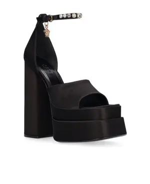 Versace Buckle High-heeled Platform Sandals