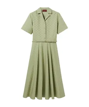 Gucci Mid-length Gg Gabardine Dress