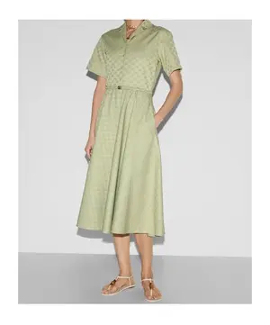 Gucci Mid-length Gg Gabardine Dress