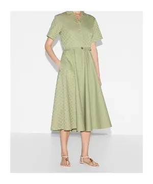 Gucci Mid-length Gg Gabardine Dress