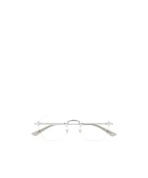 Montblanc Eyewear Square Frame Glasses - Silver