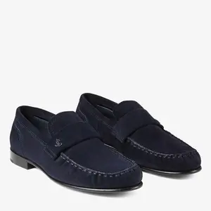 JIMMY CHOO Round Toe Loafers - Black