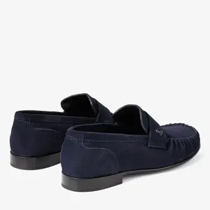 JIMMY CHOO Round Toe Loafers - Black