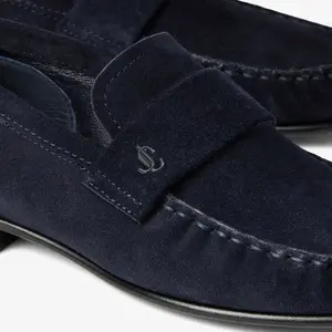 JIMMY CHOO Round Toe Loafers - Black