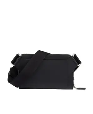 Prada Saffiano Leather Shoulder Bag - Black