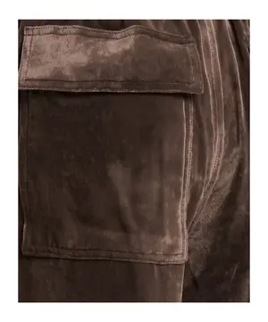 Rick Owens Dietrich Velvet Drawstring Pants - Black