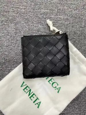 Bottega Veneta Woven Zipper Wallet