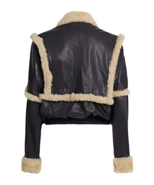 Magda Butrym Leather Shearling Jacket