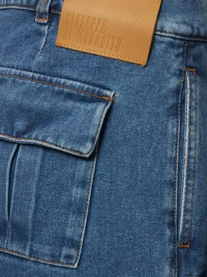 Giuseppe Di Morabito Maxi Cotton Denim Cargo Jeans
