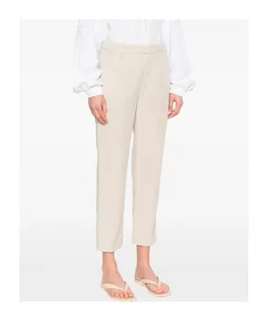DONDUP Logo Detail Trousers - Nude