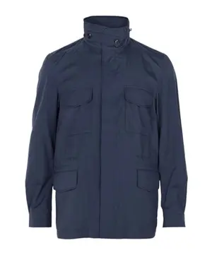 Loro Piana Long Sleeve Stand Collar Jacket