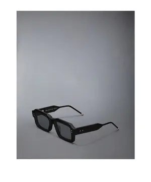 Thom Browne Rectangle Frame Sunglasses - Black