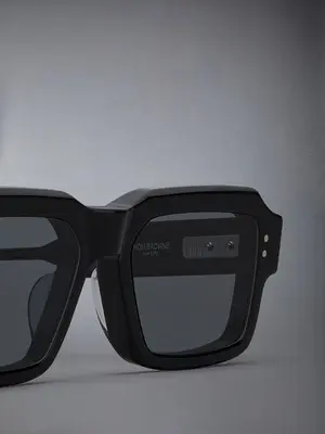 Thom Browne Rectangle Frame Sunglasses - Black