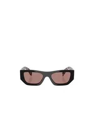 Prada Rectangular Frame Sunglasses - Black