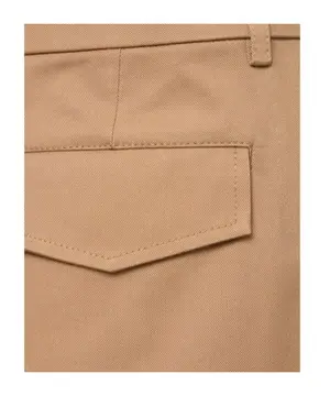 Valentino Garavani Cotton Gabardine Tailored Wide Leg Pants