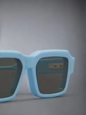 Thom Browne Rectangle Frame Sunglasses - Light Blue