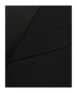 LANVIN Wool Tuxedo Jacket With Notch Lapel - Black